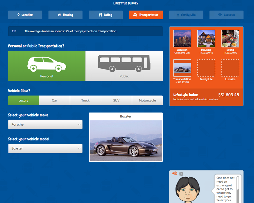 Transportation tab – lifestylelearning